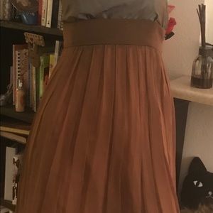 jussara Lee | Dresses | Jussara Lee Brown Empire Waist Chiffon Dress Xs ...